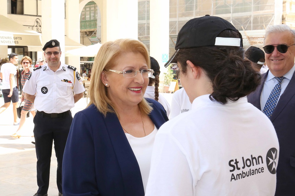 President of Malta Marie-Louise Coleiro Preca visited the St John’s Day ...